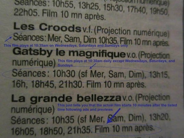 A Guide to Going to the Movies in France and Deciphering Pariscope